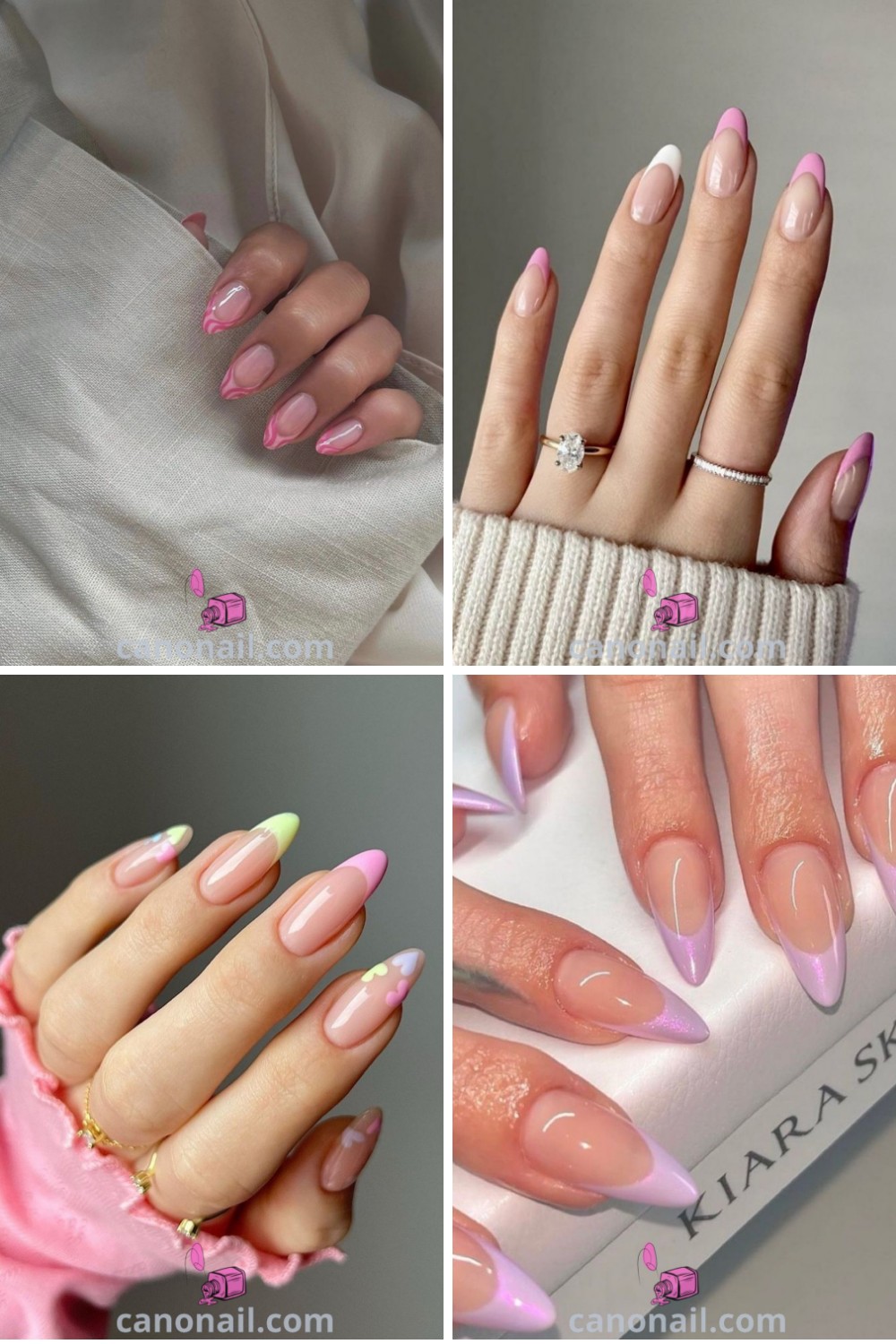 26 Stunning Almond French Tip Nail Designs for an Elegant Look - Cano Nail