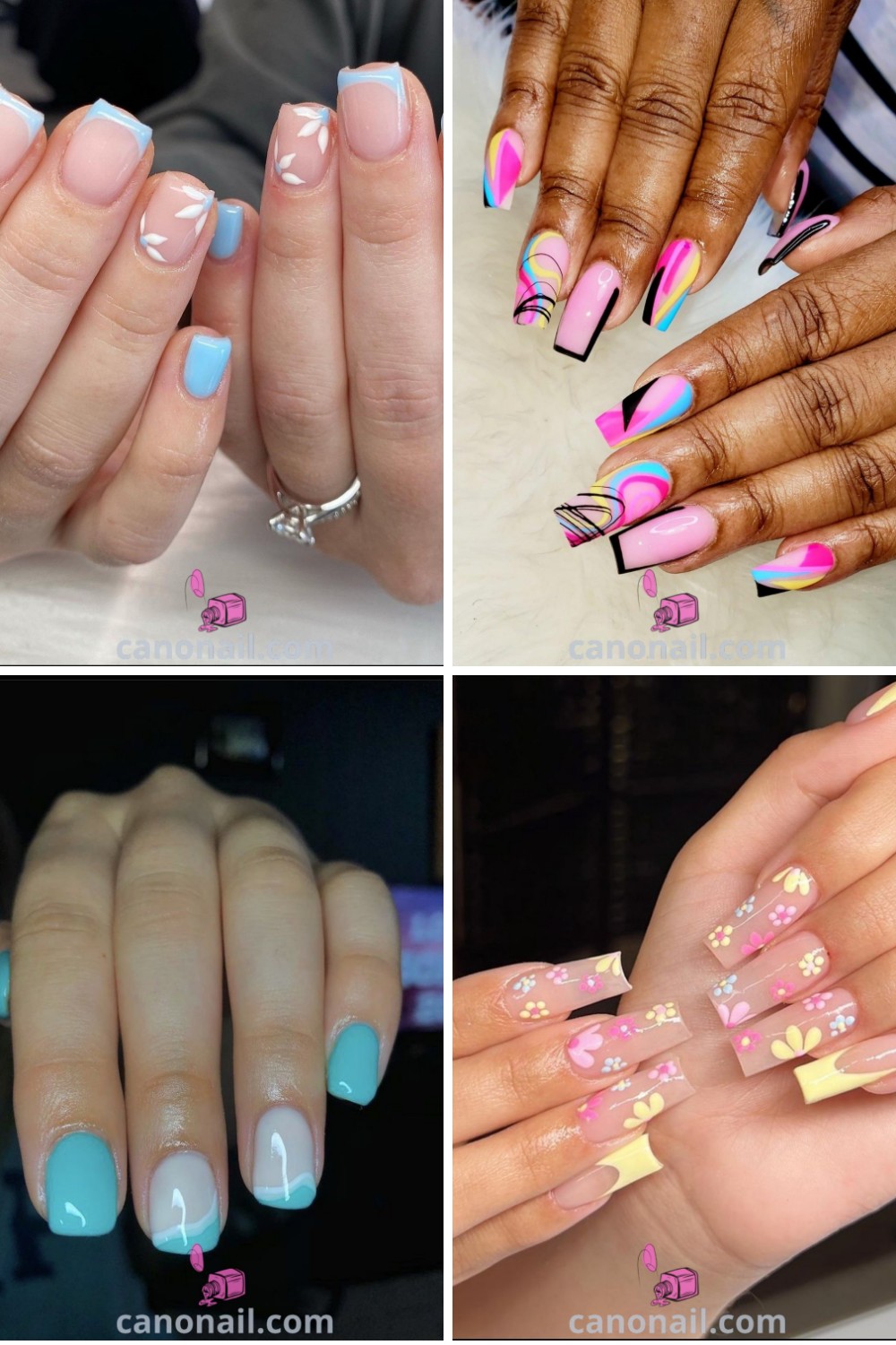 18 Gorgeous Blue French Nail Designs to Try This Spring - Cano Nail